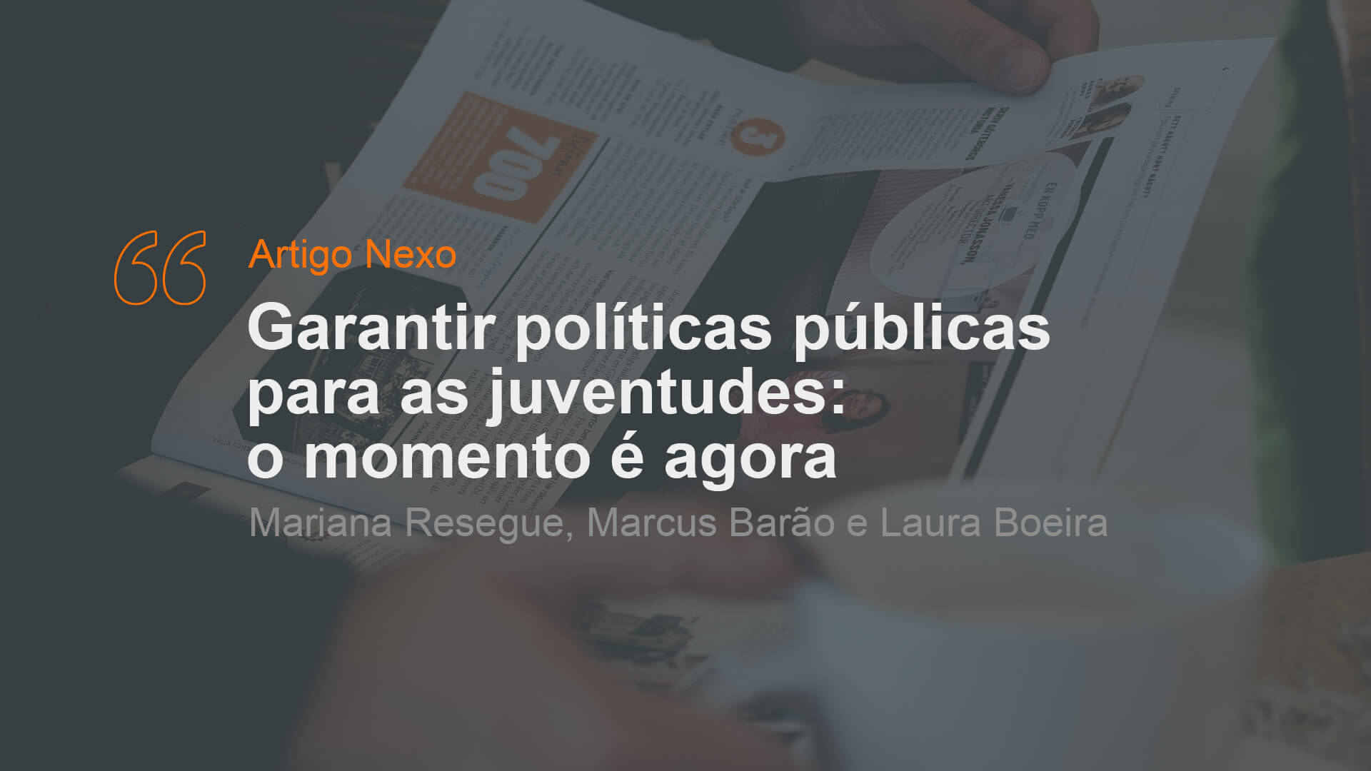 Garantir Políticas Públicas Para As Juventudes O Observatório Ept